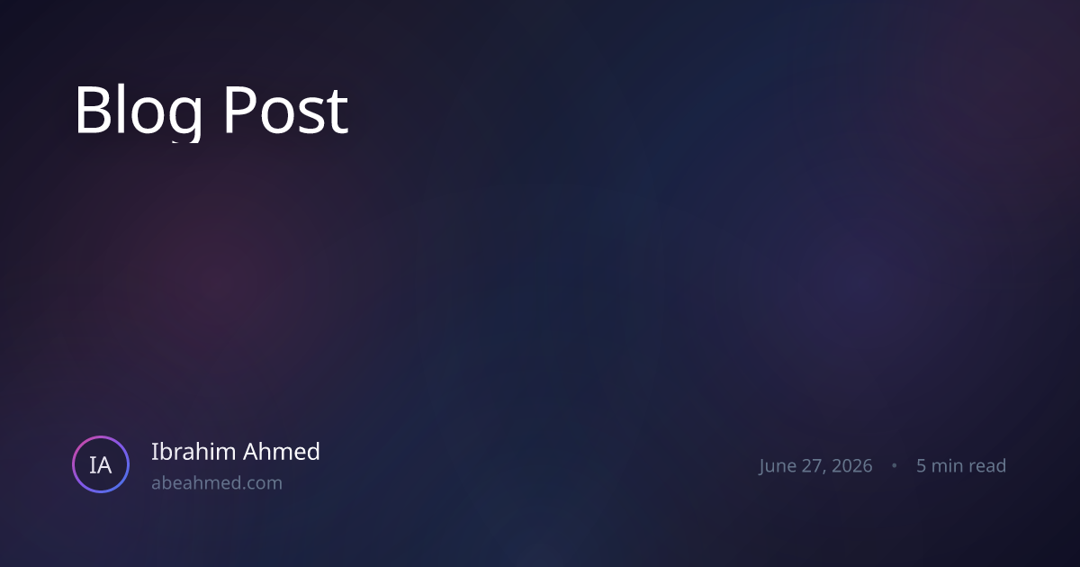 My Personal Guide to Physical Health | Ibrahim Ahmed